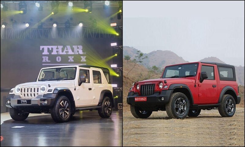 Old Thar vs New Thar Roxx: An In-Depth Comparison of Mahindra’s Off-Road Icons - MotoSniff